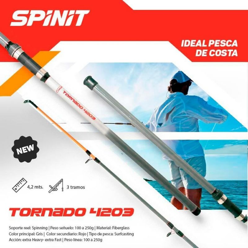 Caña Surfcasting Spinit Tornado 420 - Devoto Camping