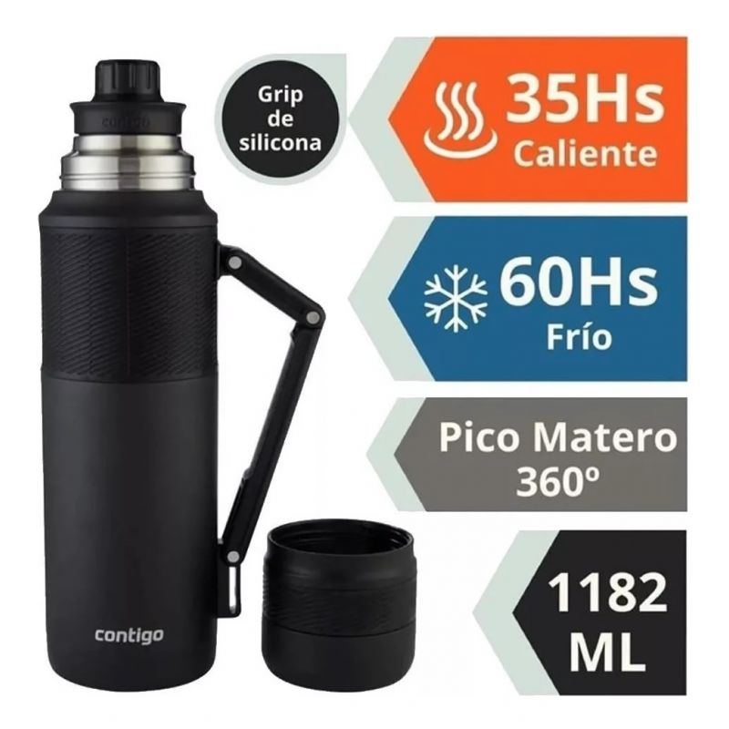 Termo Contigo Thermal 1182ml Black - Devoto Camping