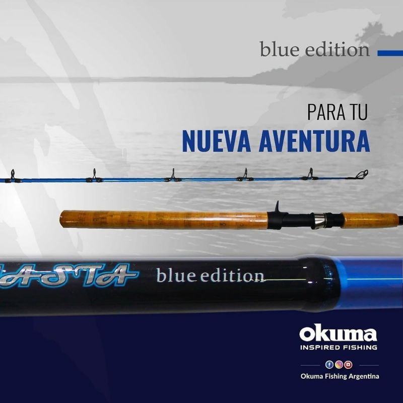 Caña Baitcas Okuma Cayasta Blue Edition 230 15-45lb - Devoto Camping