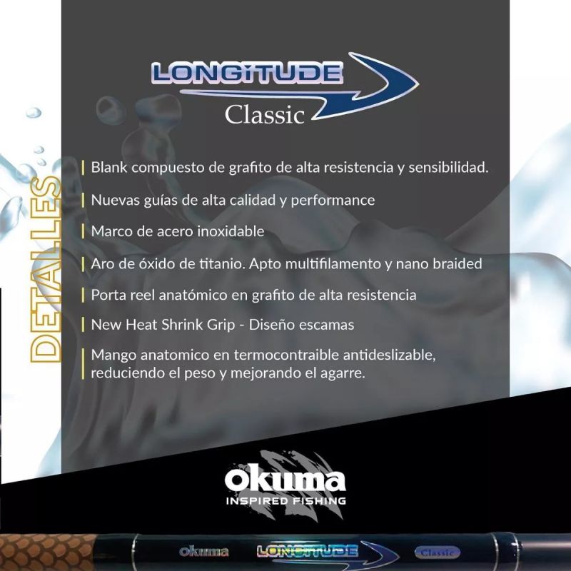 Caña Okuma Longitude 420 3tr Frontal - Devoto Camping