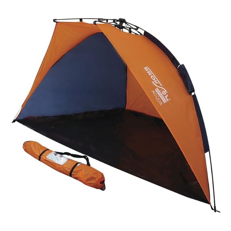 Carpa Playera Automatica Acqua Naranja C/azul - Devoto Camping