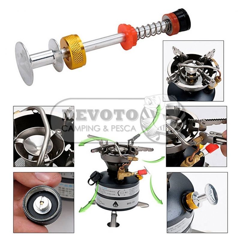 Anafe Calentador Brs 12a Portátil Multicombustible 450 Ml - Devoto Camping