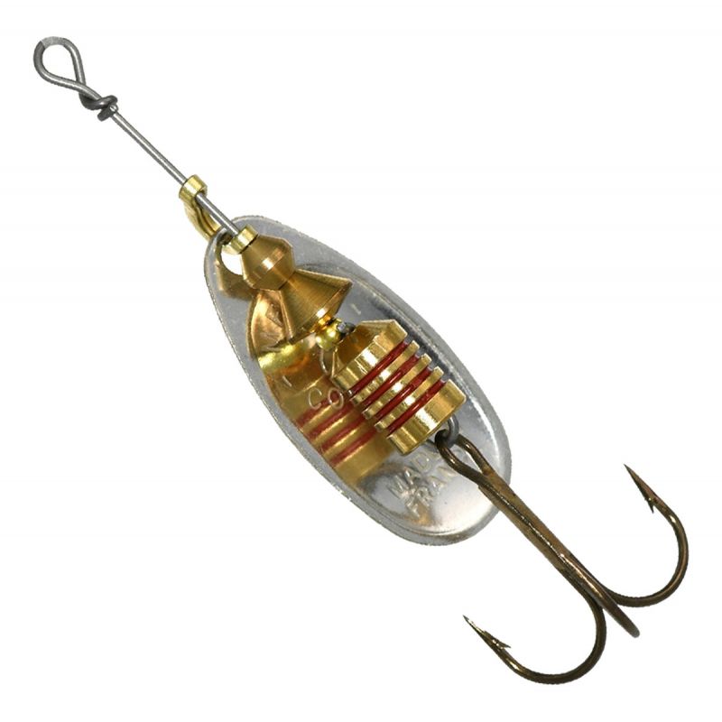 Cuchara Mepps Comet #2 Plata Oro Puntos Rojos - Devoto Camping